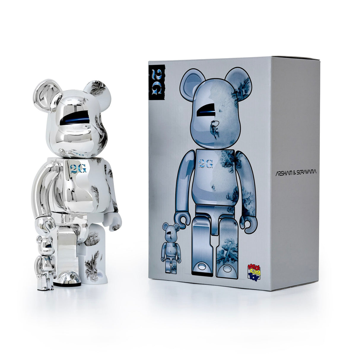 HAJIME SORAYAMA x ARSHAM '2G Be@rbrick' (2019) RARE Vinyl + Resin Art Figure Set | Signari Gallery