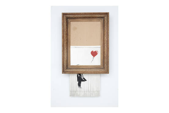 Remember the shredded "Banksy Girl with Balloon" Print? It still sold ...