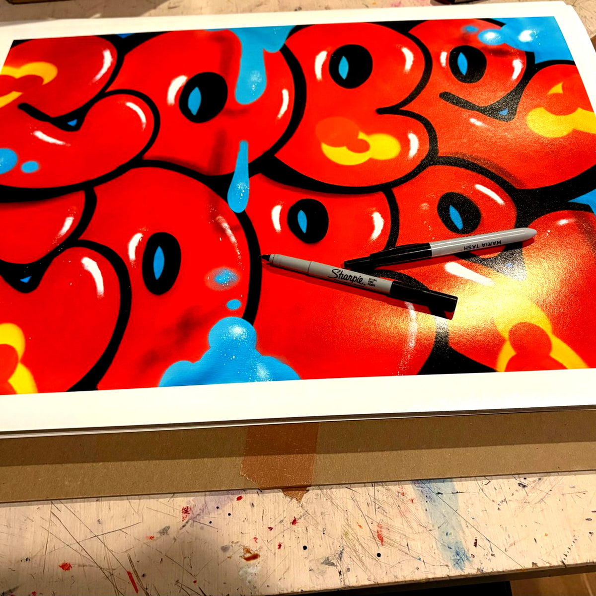 COPE2 x Signari + PMV 'Dripping Tags' (2025) PRINTER'S PROOF Giclée ...