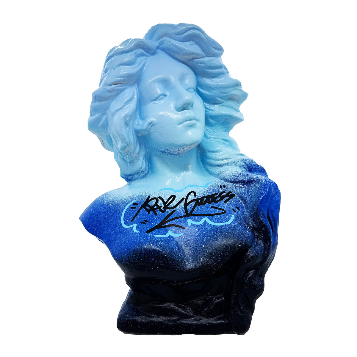 COPE2 'True Goddess' (2025) Hand-Painted Young Woman Ceramic Bust ...