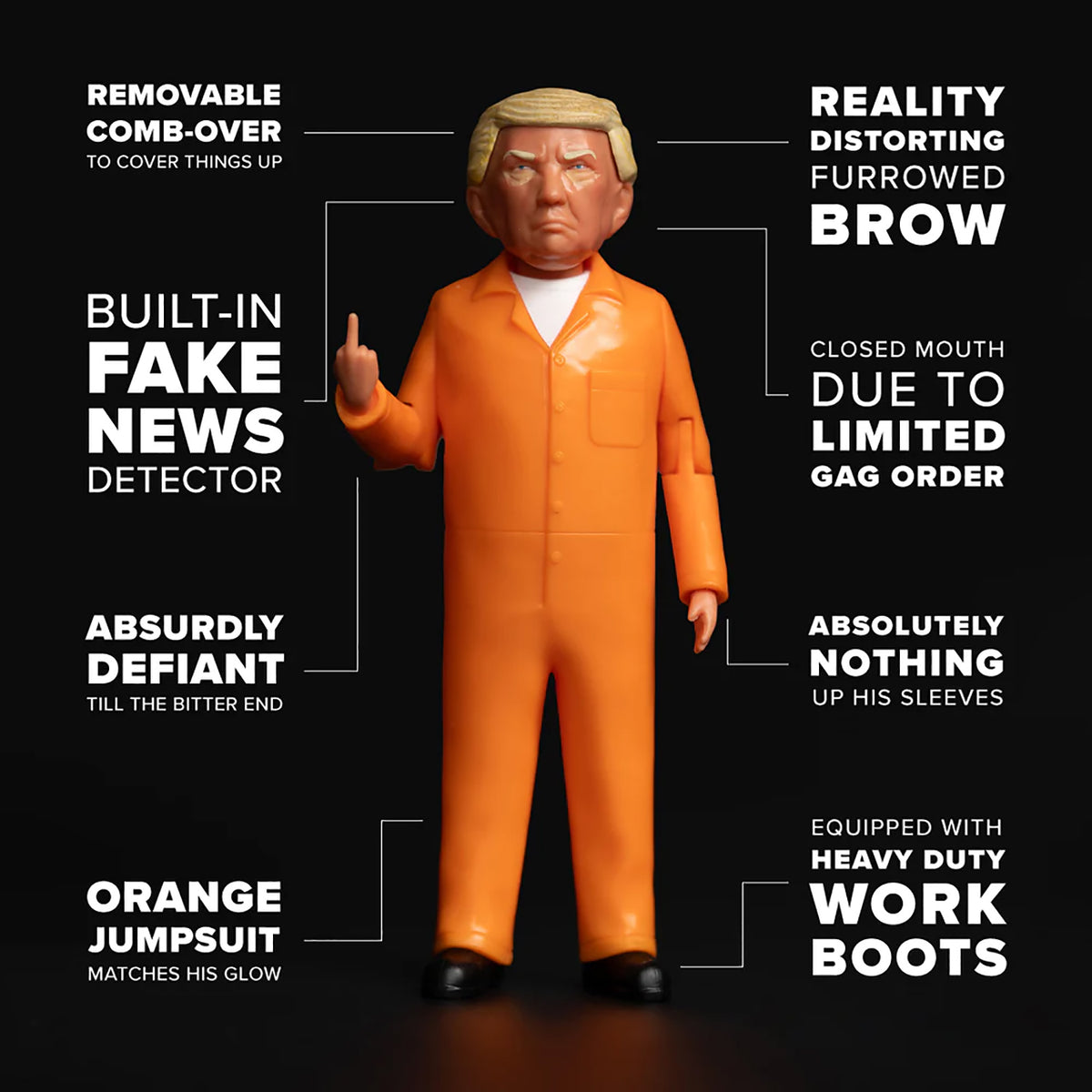FCTRY 'Donald Trump' (prison suit) Real Life Action Figure | Signari ...