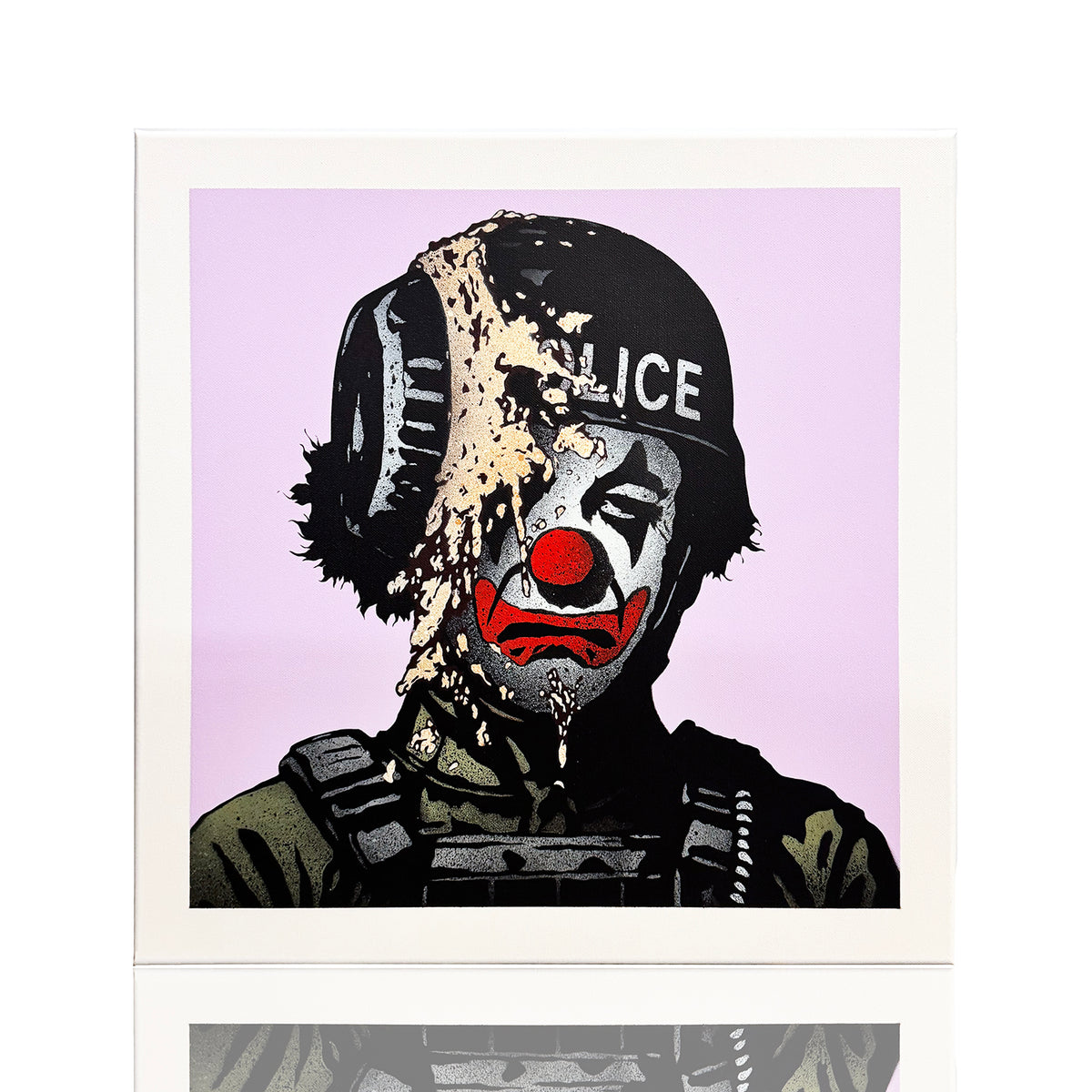 FAKE 'Clown World' (2025) Original Spray Paint on Canvas | Signari Gallery