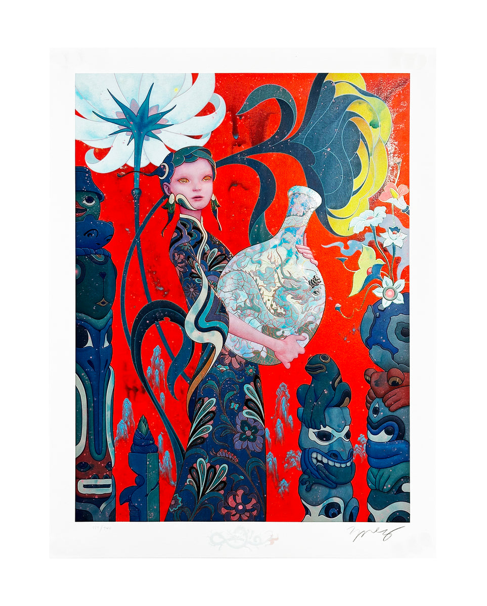JAMES JEAN 'Dragon II' (2023) Artist-Enhanced Giclée Print
