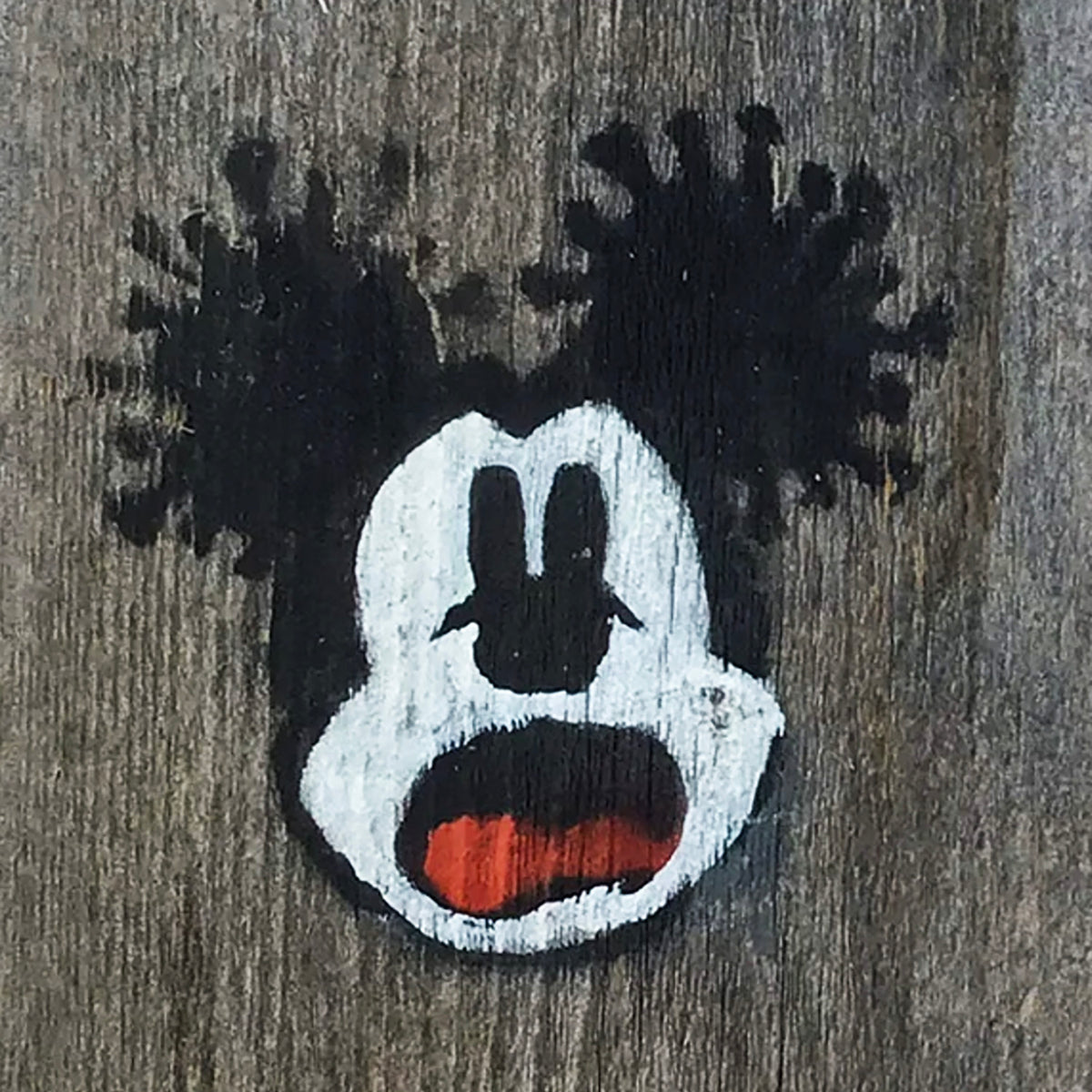 JEFF GILLETTE 'Mickey (COVID)' (2025) Hand-Painted Original on Wood ...