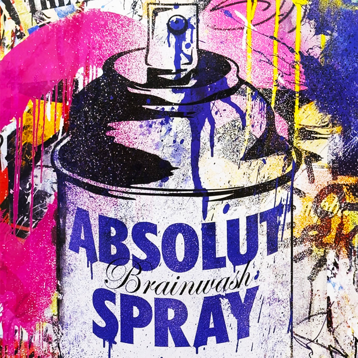 MR. BRAINWASH 'Absolut Spray Collage' (2011) Offset Lithograph Poster | Signari Gallery