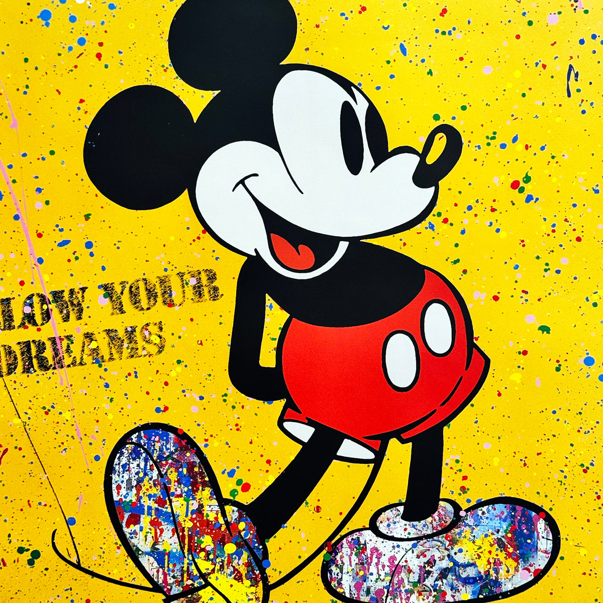 MR. BRAINWASH 'Never, Never, Never Give Up' (2025) Hand-Signed Offset ...