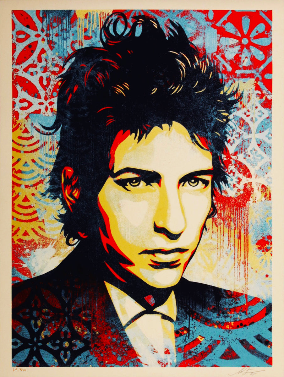 SHEPARD FAIREY 'A Hard Rain's A-Gonna Fall (Bob Dylan)' (2025) RARE Sc
