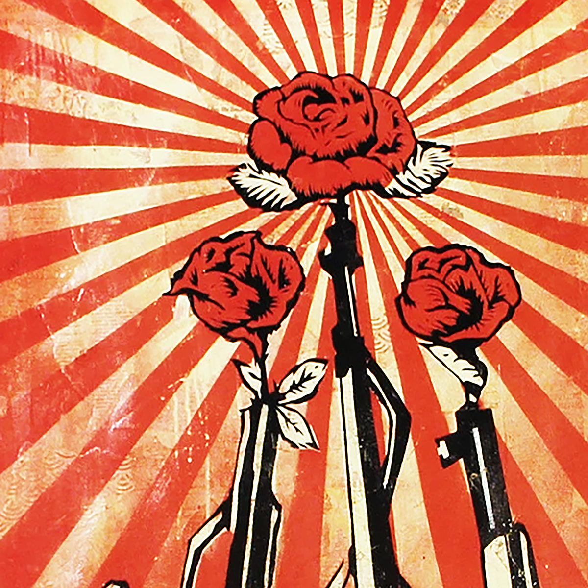 SHEPARD FAIREY 'Guns and Roses' (2006) Rare Early Gallery Show Poster ...