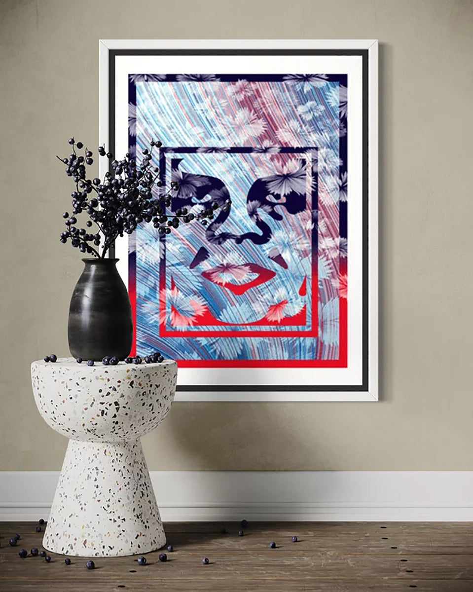 SHEPARD FAIREY x KAI + SUNNY 'Wild Obey' (2024) Custom Framed Screen P