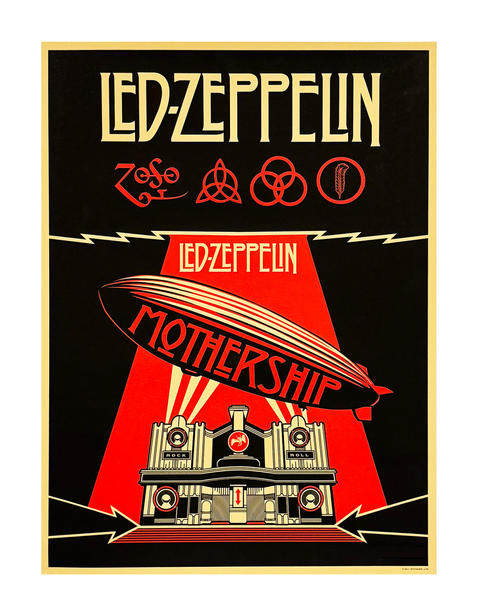 SHEPARD FAIREY 'Led Zeppelin: Mothership' (2011) Screen Print | Signari ...