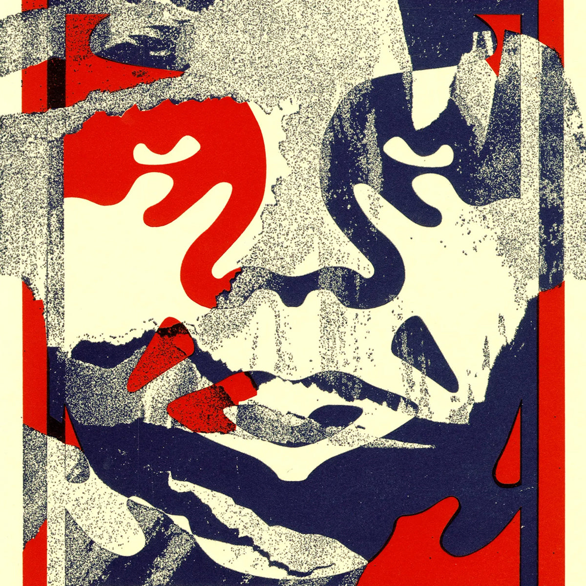SHEPARD FAIREY 'Torn Icon' (2025) Letterpress Print | Signari Gallery
