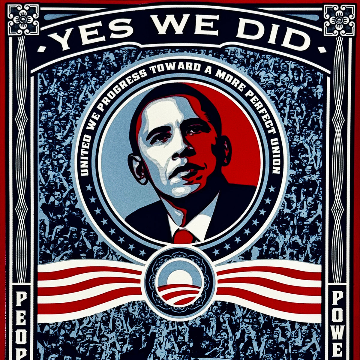 SHEPARD FAIREY 'Obama: Yes We Did' (2008) Rare Original Inauguration ...
