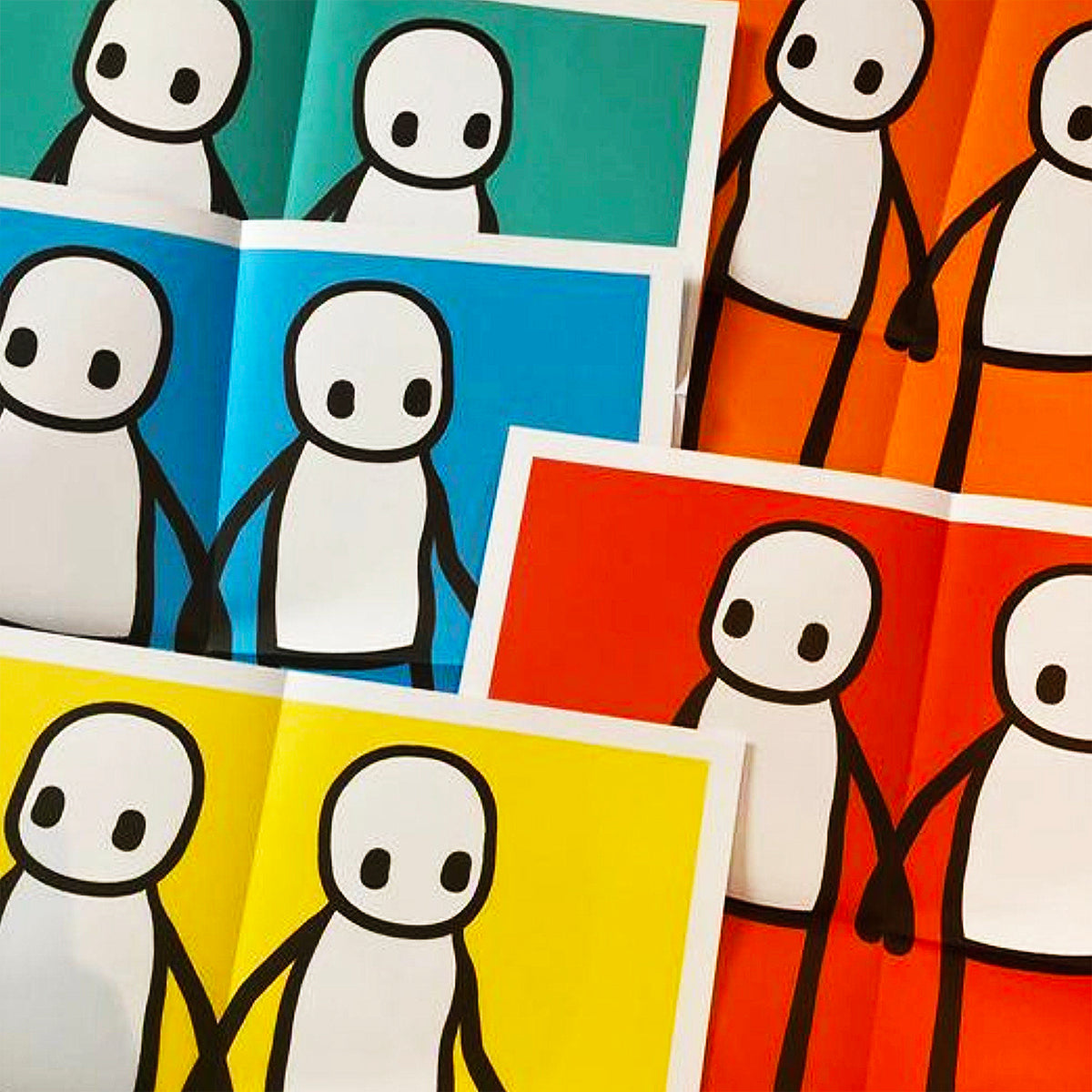 STIK 'Holding Hands' (2020) Hackney Today Rare LE 5-Poster Set ...
