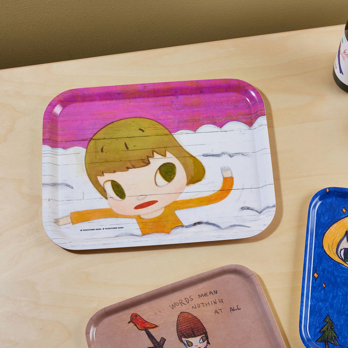 YOSHITOMO NARA x MoMA 'Cloud Shrouded' (2023) Birch Wood Tray | Signari ...