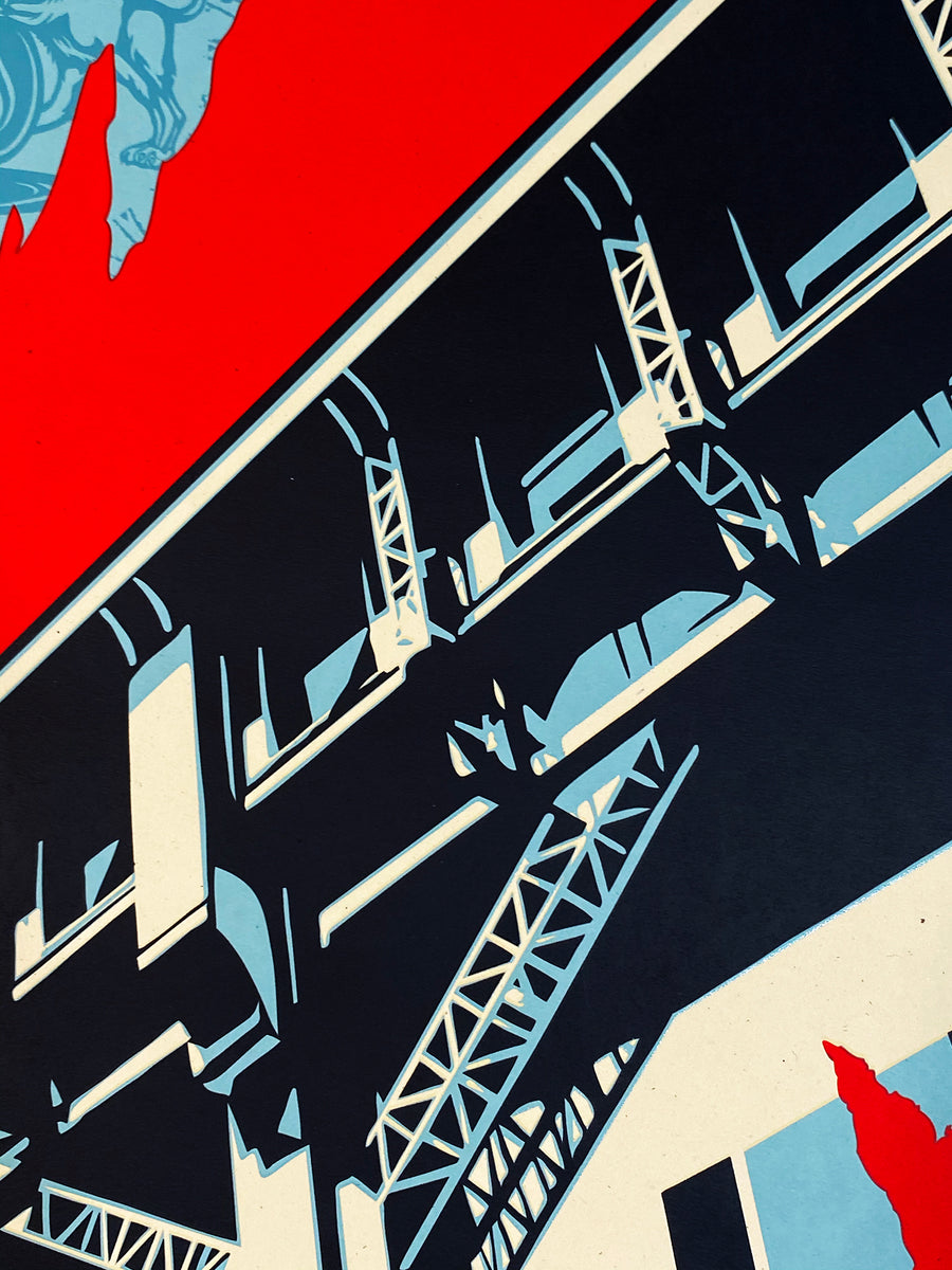 SHEPARD FAIREY 'Fossil Factory' (2017) Screen Print | Signari Gallery